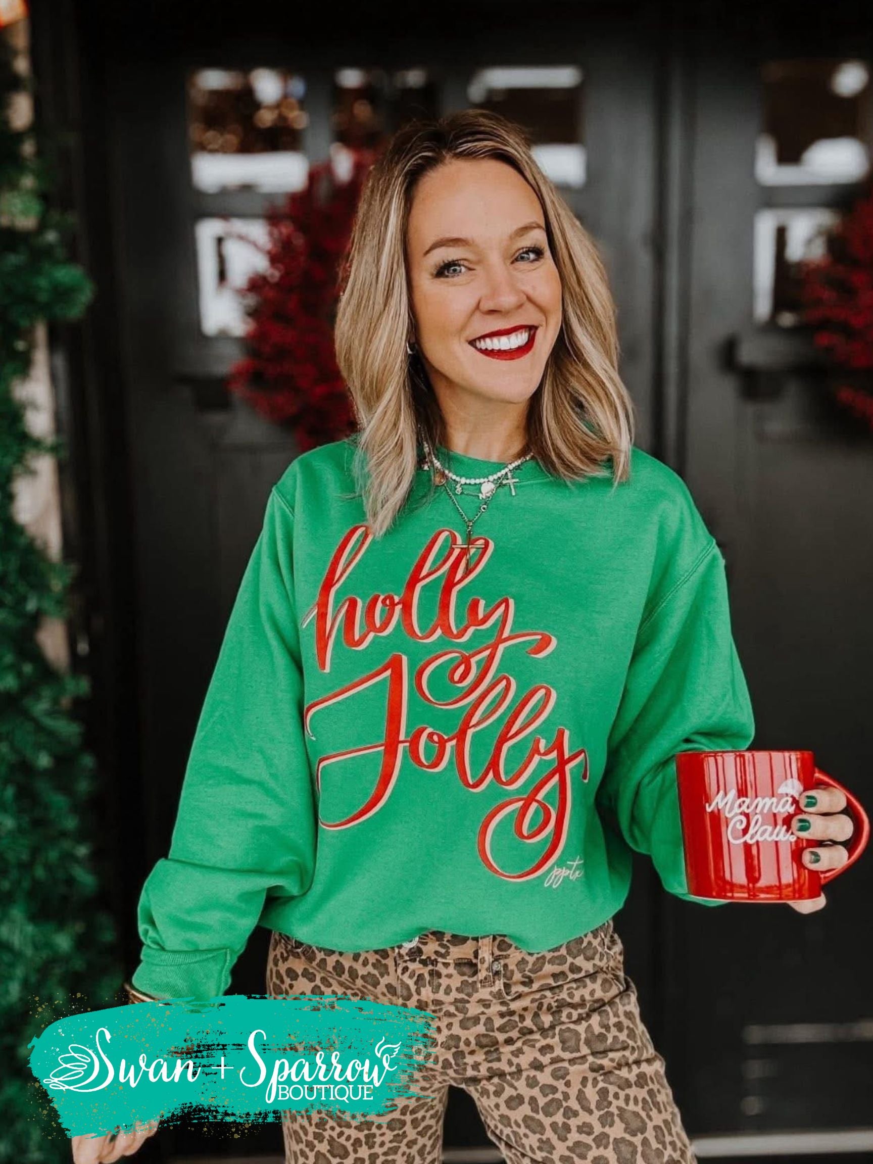 Holly Jolly Sweatshirt – Swan and Sparrow